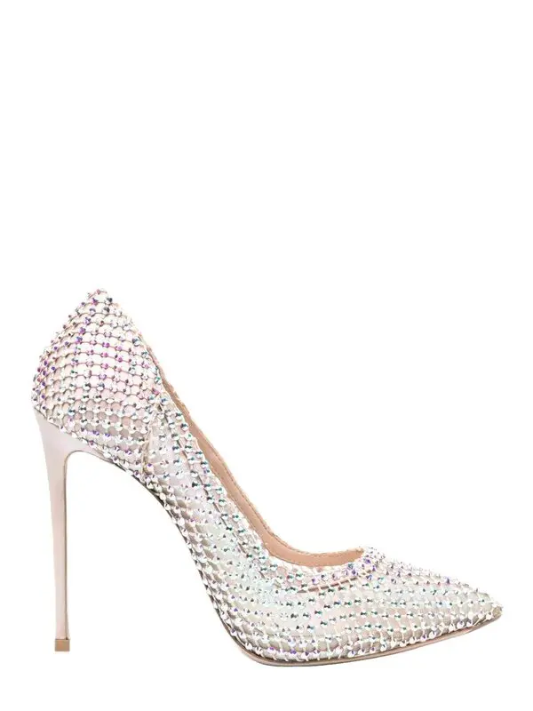 LE SILLA Gilda 120mm Rhinestone-embellished Pumps - Neutrals