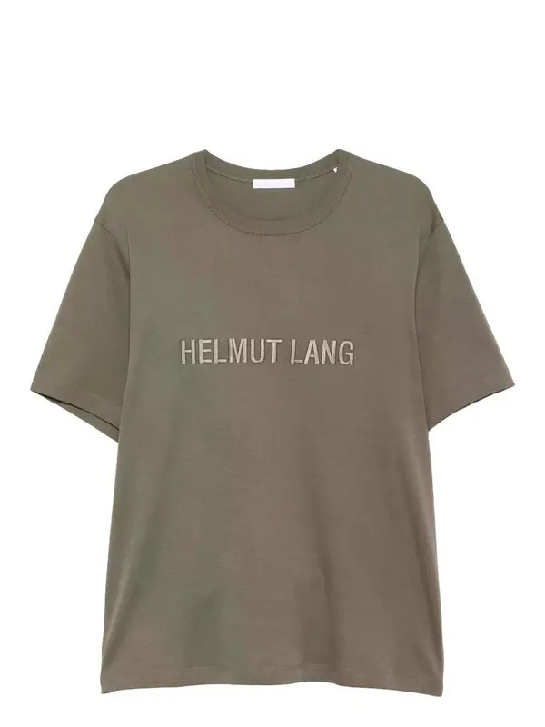 Helmut Lang Embroidered-logo T-shirt - Green