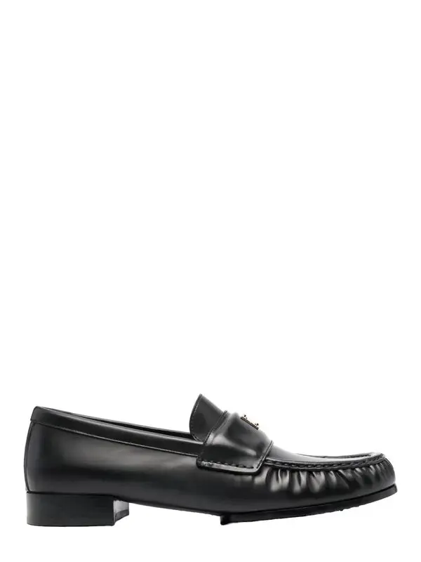 Givenchy 4g-plaque Leather Loafers - Black