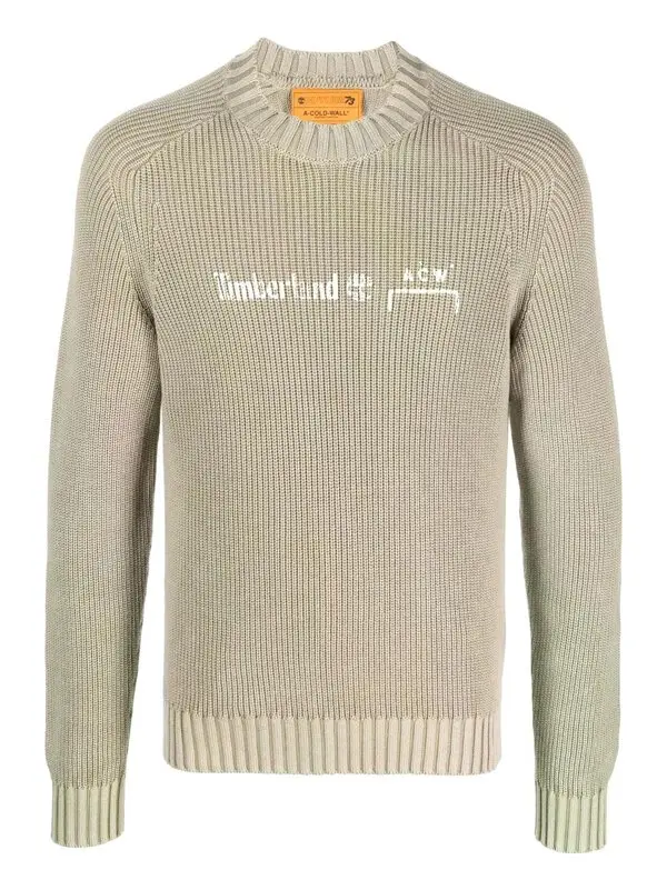 A-COLD-WALL* X Timberland Logo-print Cotton Jumper - Neutrals