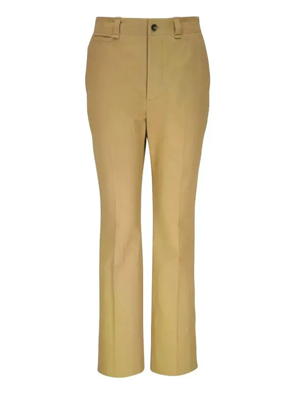 Saint Laurent Straight-leg Cotton Trousers - Neutrals
