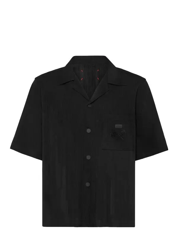 Philipp Plein Ribbed Bowling Shirt - Black