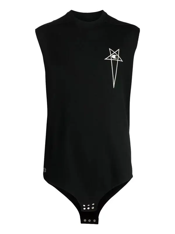 Rick Owens Cotton Tank Top - Black