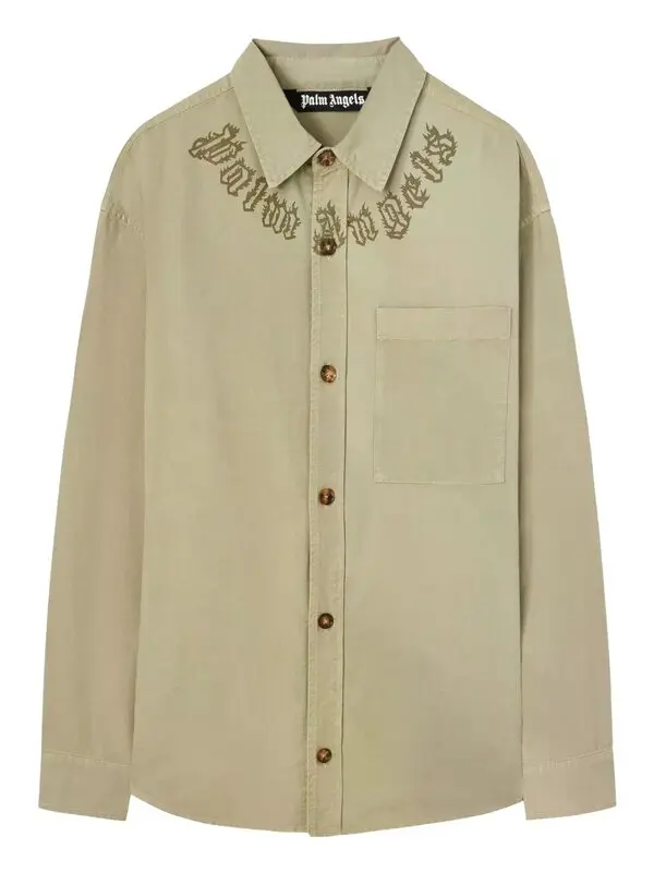 Palm Angels Printed Shirt - Neutrals