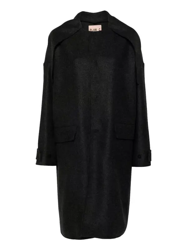 Plan C Felted Coat - Grey
