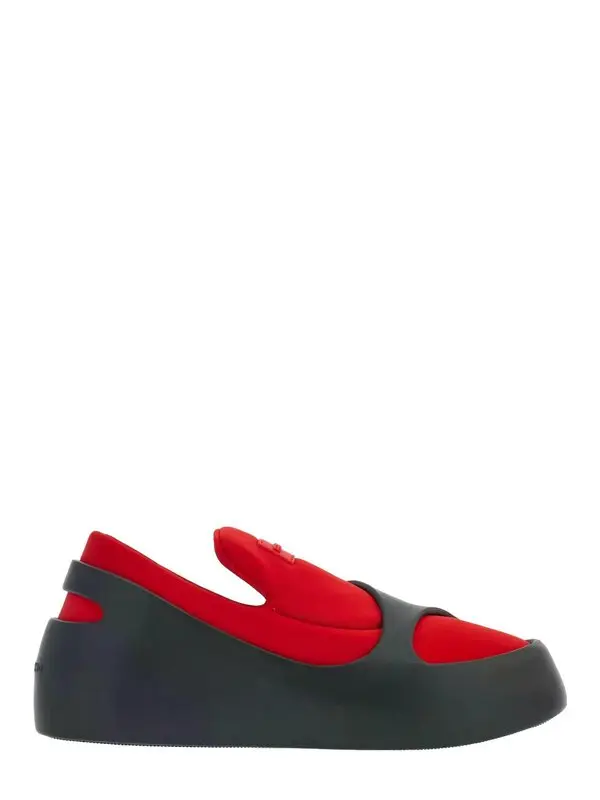 FERRAGAMO Hybrid Logo-patch Panelled Sneakers - Red