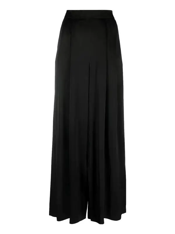 Fabiana Filippi Pleated Wide-leg Trousers - Black