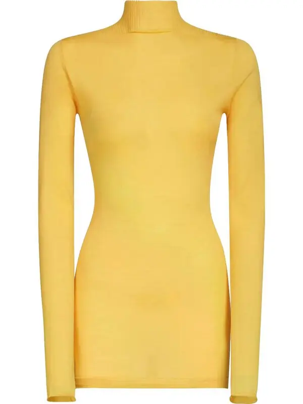 Marni High-neck Ribbed Jumper - Yellow