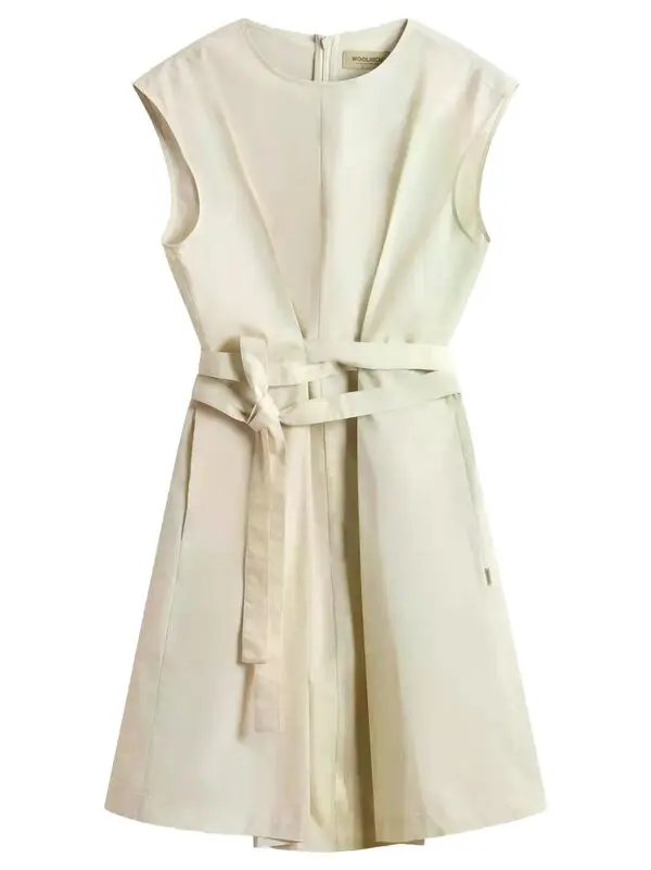 Woolrich Poplin Belted Dress - Neutrals