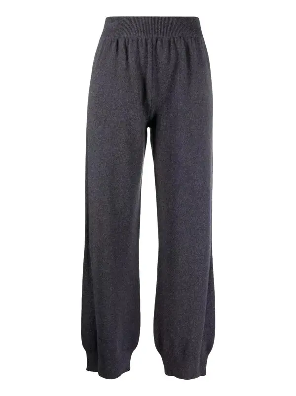 BARRIE Tapered-leg Cashmere Trousers - Grey