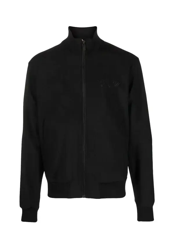 Off-White Logo-print Tracksuit Top - Black