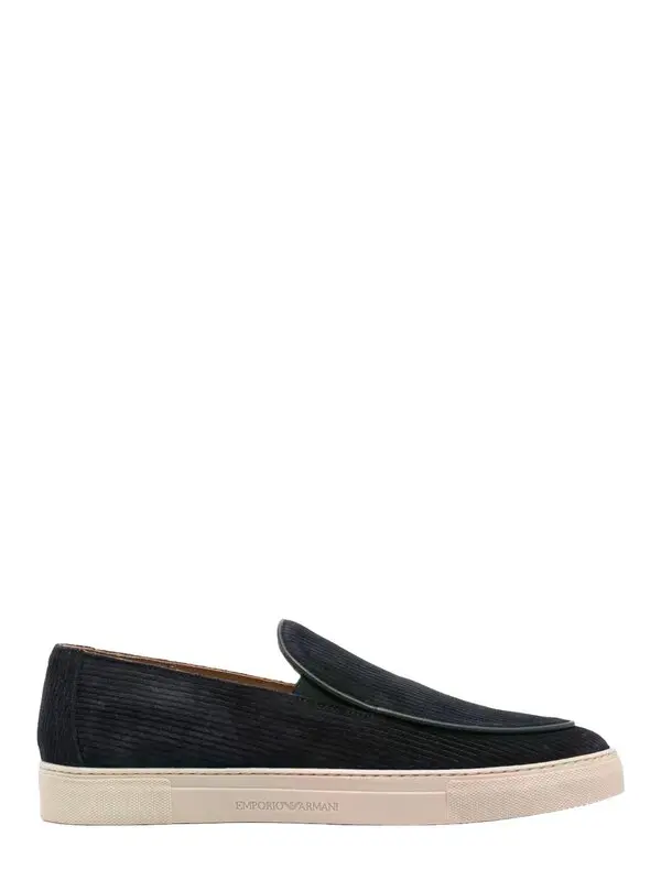 Emporio Armani Suede Loafers - Blue
