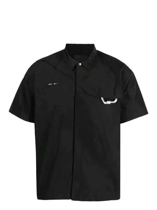 HELIOT EMIL Carabiner Short-sleeve Shirt - Black