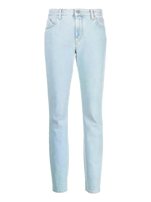 Attico High-rise Straight-leg Jeans - Blue