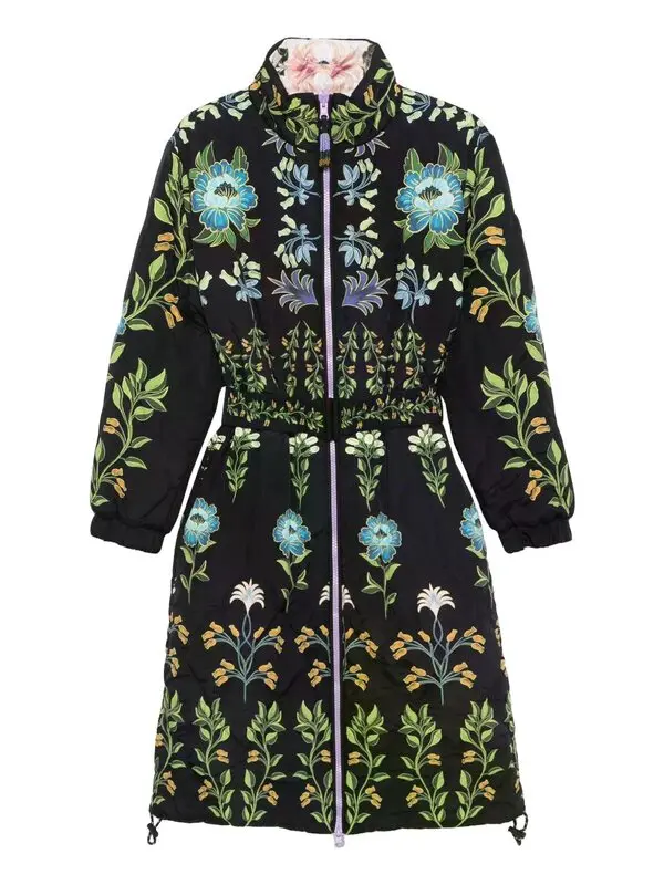 Farm Rio Winter Garden Coat - Blue