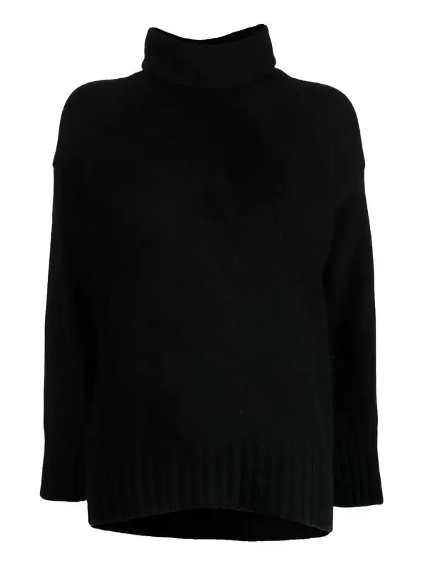 Pringle Of Scotland Roll-neck Cashmere Jumper - Black