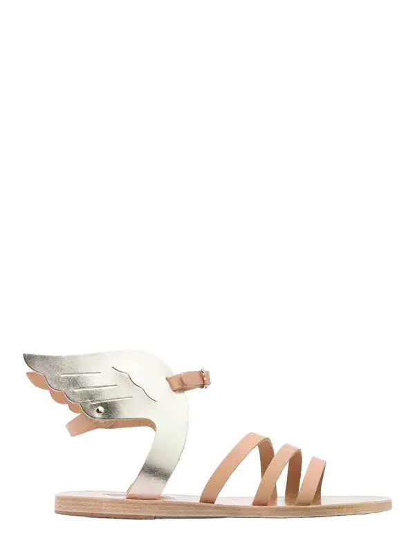 ANCIENT GREEK SANDALS Leather Wing-design Sandals - Neutrals