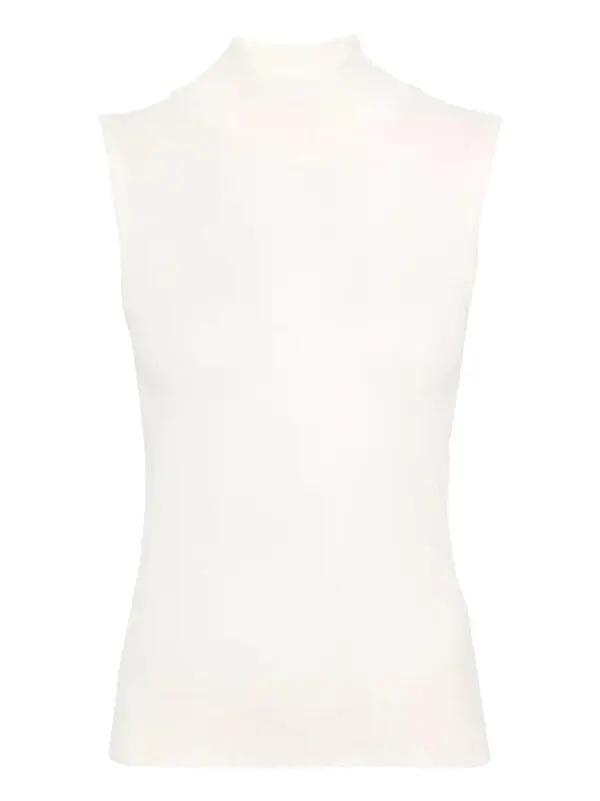 LEMAIRE Sleeveless Knitted Top - Neutrals