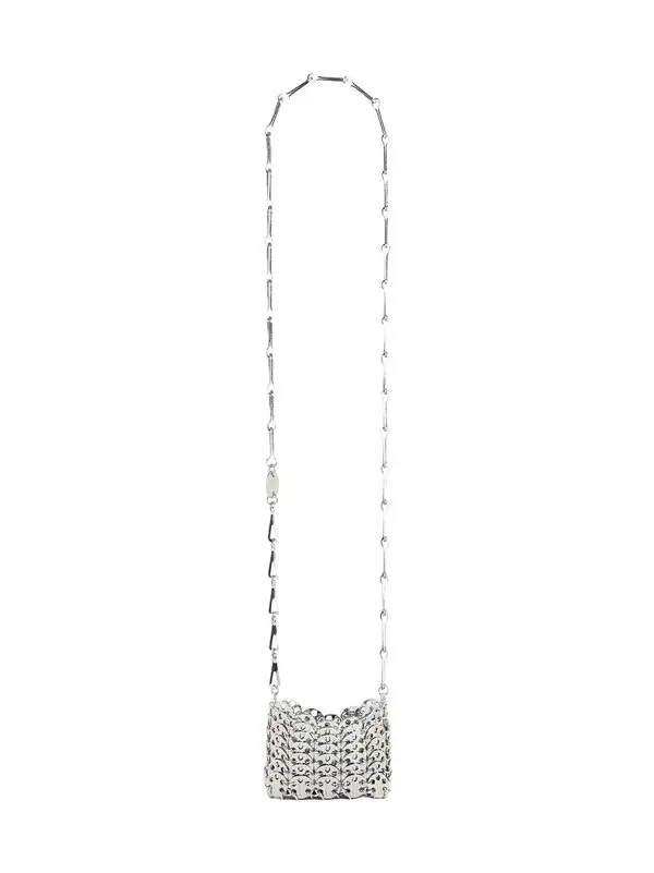 Rabanne Micro 1969 Shoulder Bag - Silver