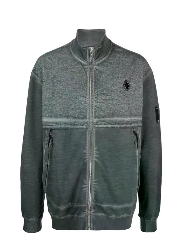 A-COLD-WALL* Zip-up Washed Cotton Sweatshirt - Grey