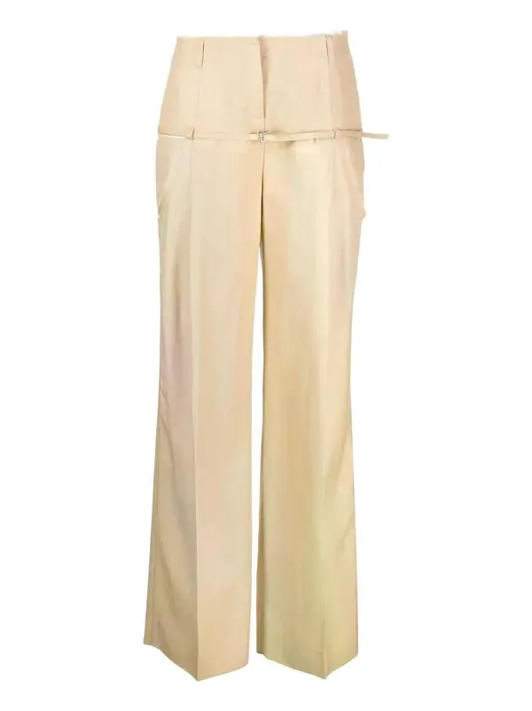Jacquemus Le Pantalon Criollo Wide-leg Trousers - Brown