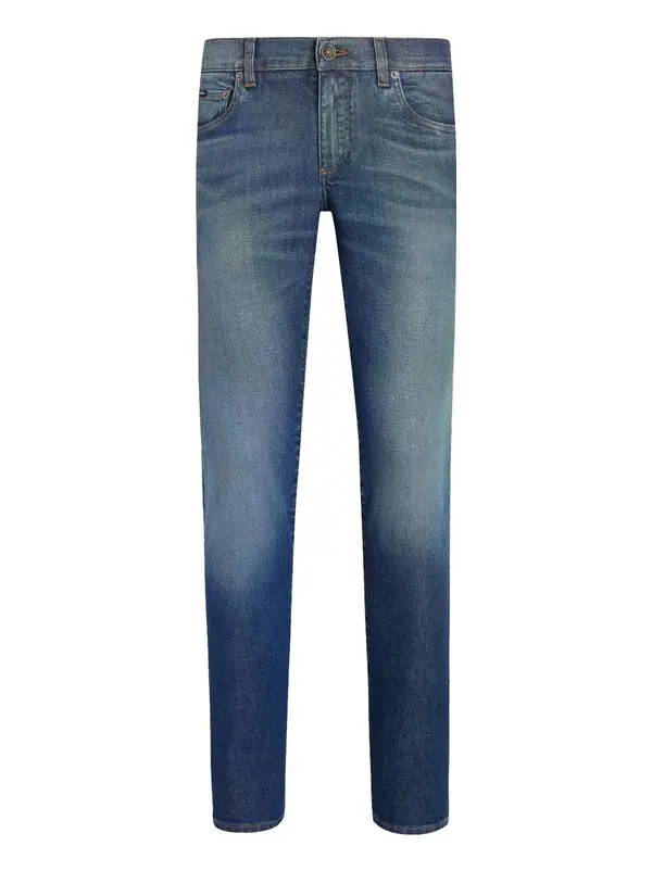 Dolce & Gabbana Logo-detail Jeans - Black
