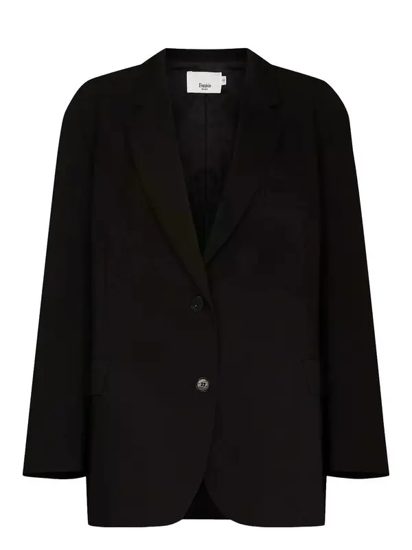 THE FRANKIE SHOP Bea Single-breasted Oversized Blazer - Black