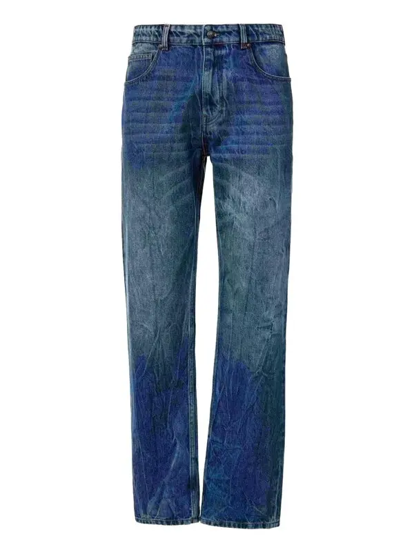 Just Cavalli Five-pocket Jeans With Logo Patch - Blue