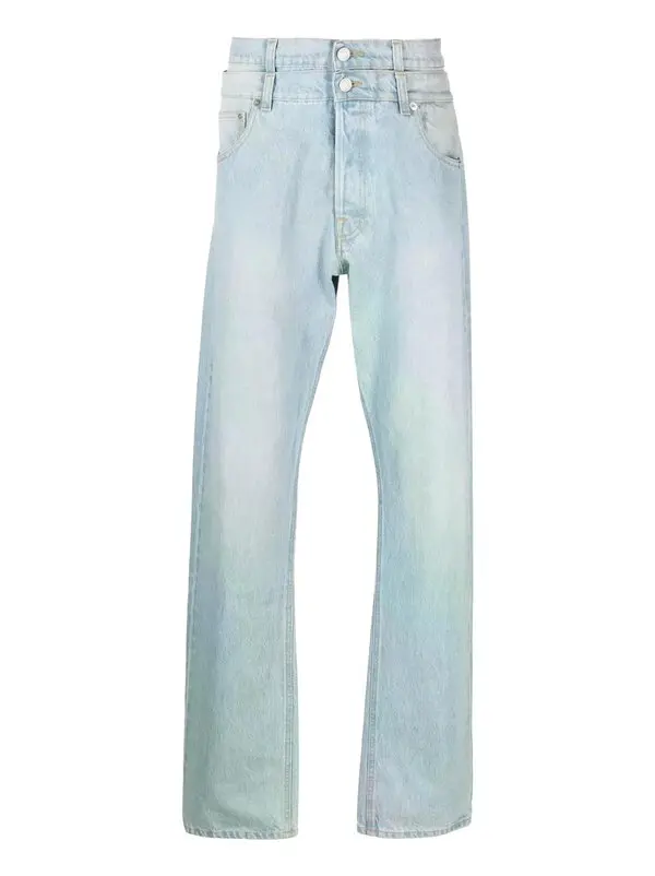 VTMNTS Double-layer Straight-leg Jeans - Blue