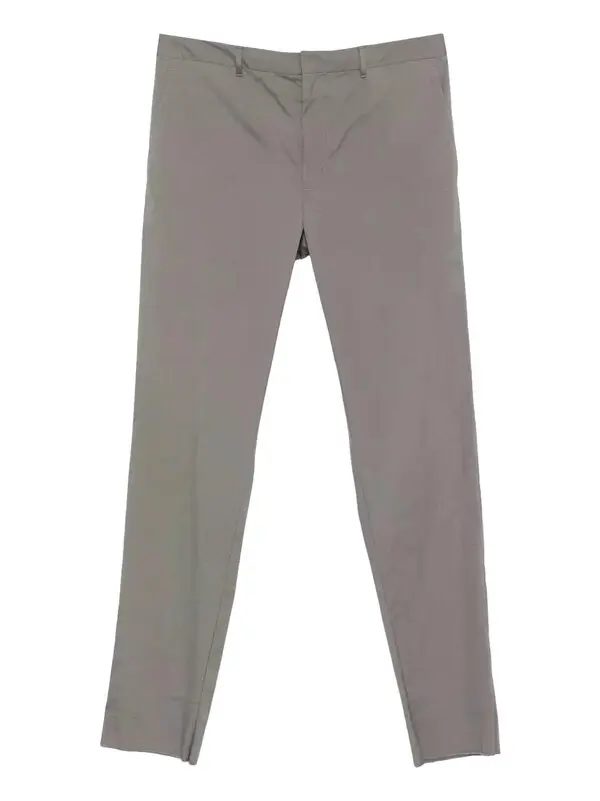 Prada Triangle-logo Trousers - Grey