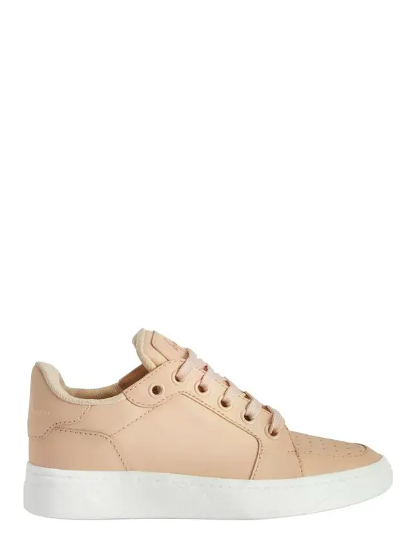 GIUSEPPE ZANOTTI Calf-leather Lace-up Sneakers - Neutrals