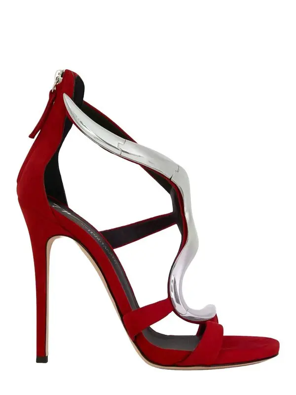 GIUSEPPE ZANOTTI Venere 120mm Stiletto Sandals - Red