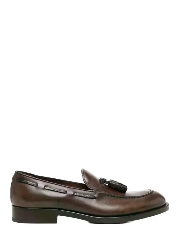 Fratelli Rossetti Tassel-detail Leather Loafers - Brown