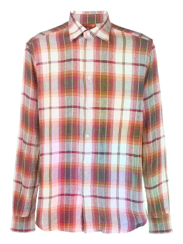 Barena Venezia Plaid-check Pattern Shirt - Neutrals