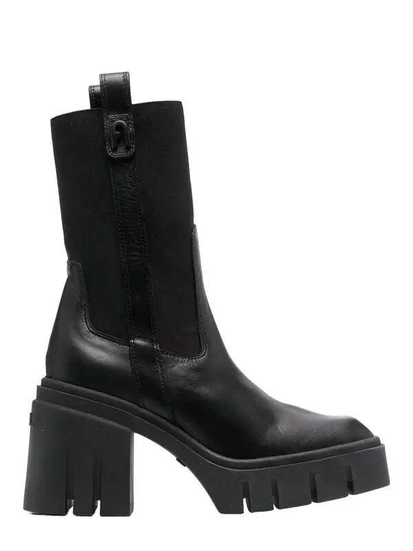 Furla Ridged 95mm Block-heel Boots - Black