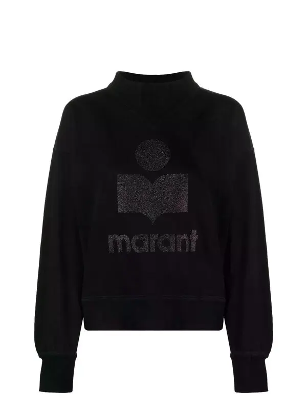 MARANT ETOILE Moby Logo-print Sweatshirt - Black