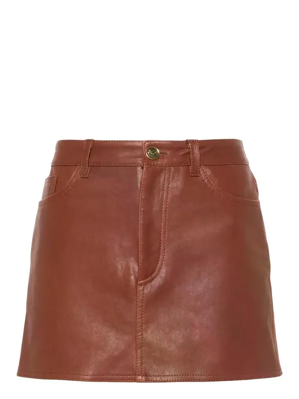 Etro Nappa Mini Skirt - Brown