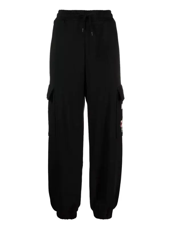 Moschino Teddy Bear Print Track Pants - Black