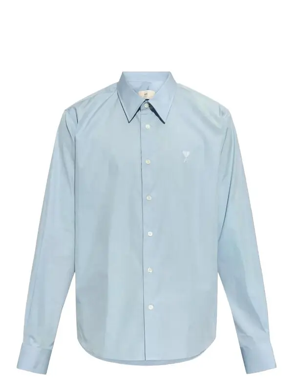 AMI Paris Cotton Shirt - Blue