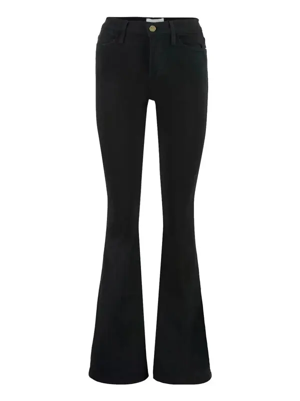 FRAME Le High Flared Jeans - Black