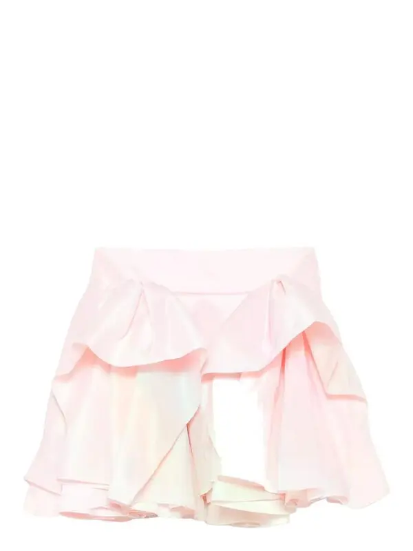 Viktor & Rolf Ruffled Mini Skirt - Peach