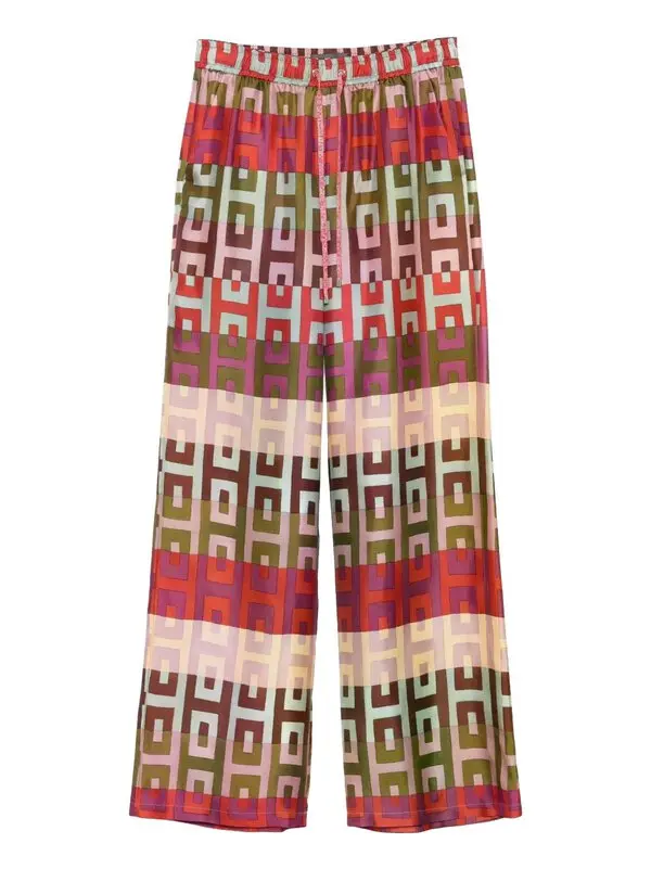 Lorena Antoniazzi Silk Trousers - Red