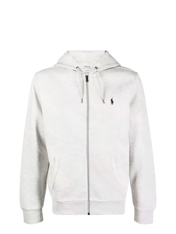 Polo Ralph Lauren Pony Logo Zip-up Hoodie - Grey