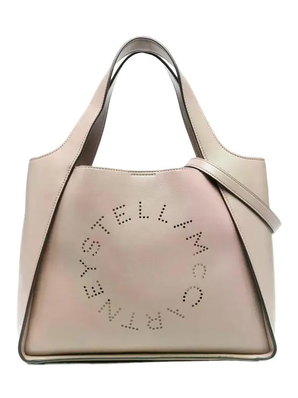 Stella McCartney Logo-perforated Tote Bag - Neutrals