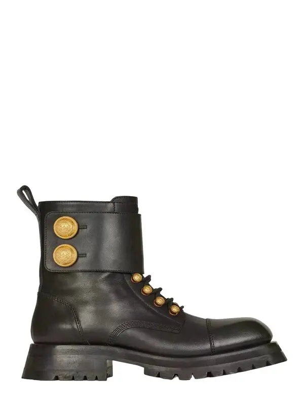 Balmain Ranger Army Ankle Boots - Black