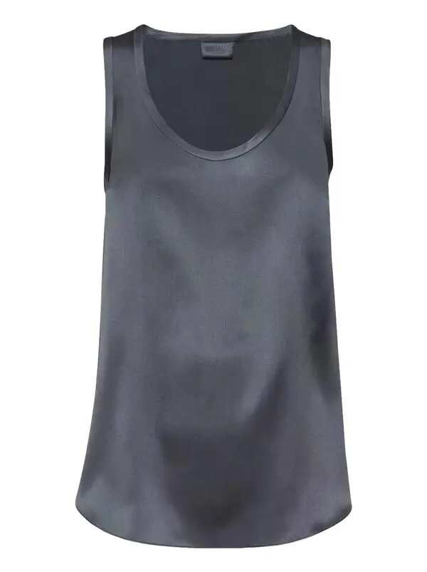 Brunello Cucinelli Sleeveless Silk Top - Grey