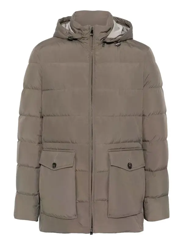Corneliani Hooded Puffer Jacket - Neutrals