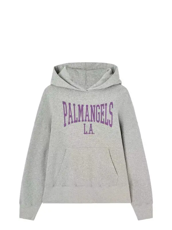 Palm Angels College Hoodie - Grey