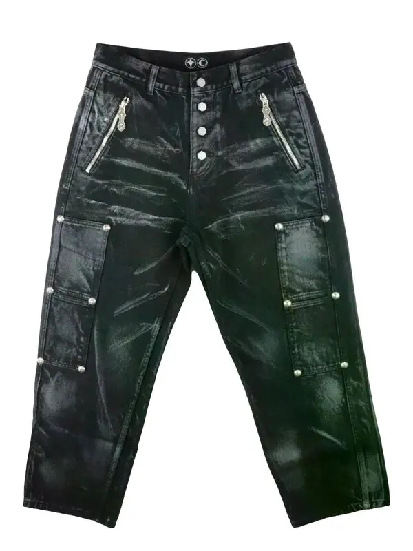 THUG CLUB Leave A Trace Jeans - Black