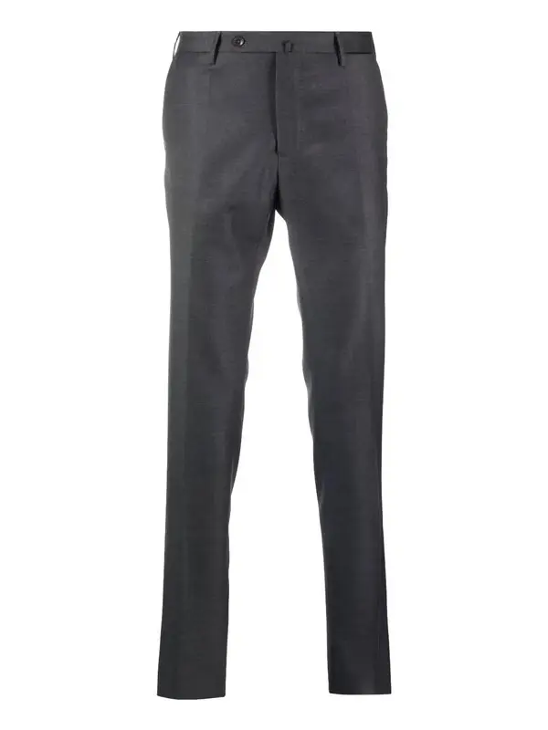 Incotex Slim-cut Virgin-wool Trousers - Grey